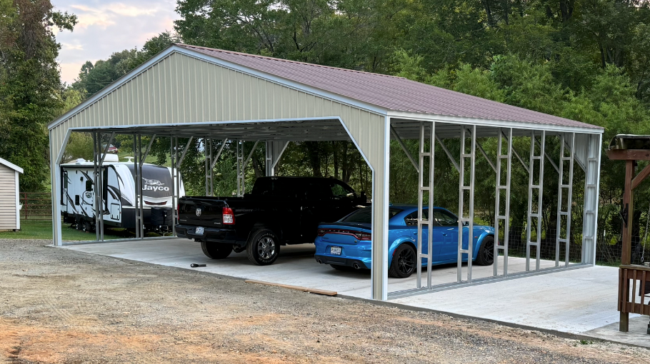 40' x 30' x 11' | Commercial Carport – Gold Tier Structures