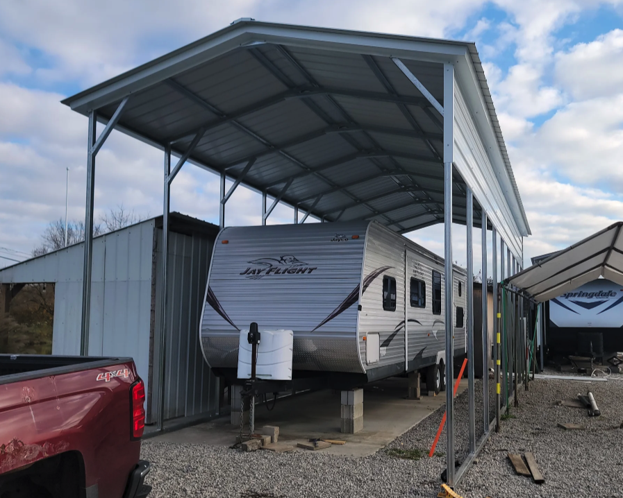 12' x 40' x 12' | RV Carport – Gold Tier Structures